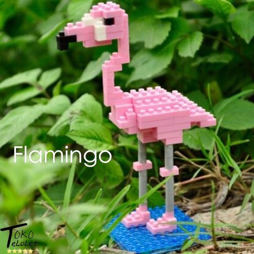 Jual Mini Sized Realistic Petit 3D Block Bricks Puzzle - Flamingo ...