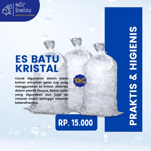 Jual Es Batu Kristal Kemasan 10 KG - Jakarta Timur - Air Beku | Tokopedia