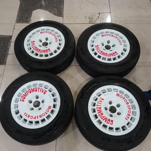Jual Jual Velg Bekas COMPOMOTIVE R15x6,5 H5x114 ET35 + Ban HK 205/65 ...