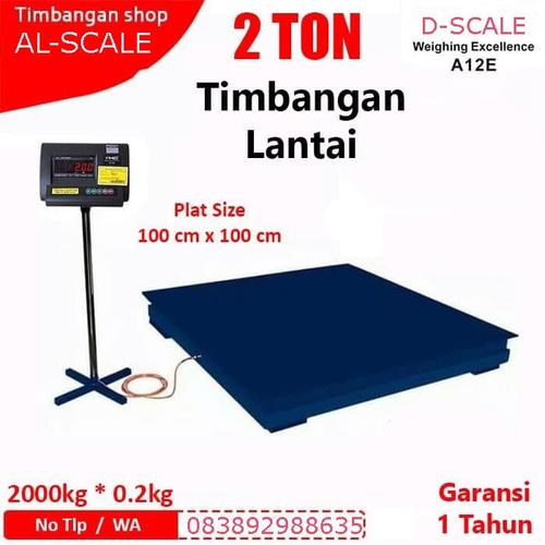 Jual Timbangan Lantai Digital 2TON D-SCALE A12E 2 TON 100cm x 100cm/2000kg - Jakarta Barat ...