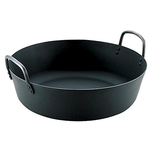 Jual JAPAN BLACK PAN - TEMPURA PAN - AGENABE FRY PAN - FLAT WOK BLACK ...