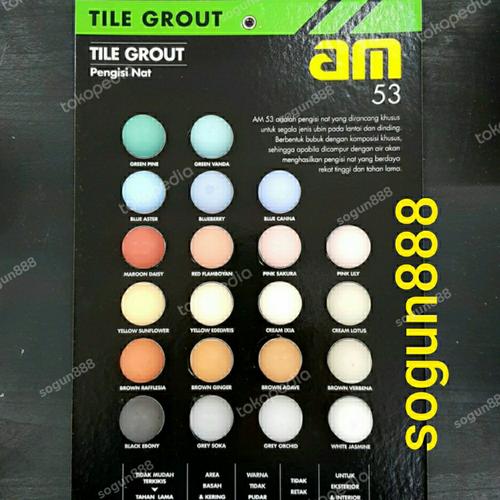 Jual AM 53 semen nat keramik. pengisi nat. tile grout. semen warna ...