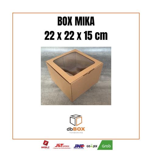 Promo BOX MIKA 22x22x15 cm | Box Die Cut dan Easy Usage | Box Kue ...