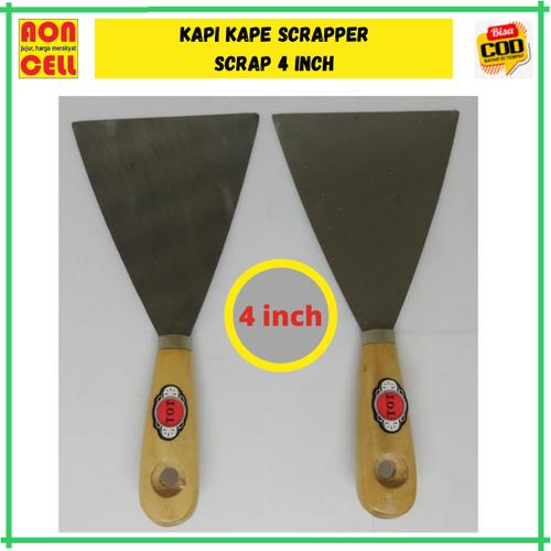 Jual kape kapi gagang kayu 4 inch scraper scrap pengelupas pengerok cat ...