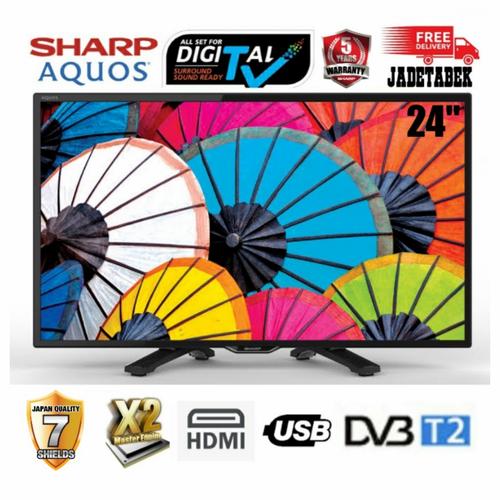 Jual SHARP AQUOS LED DIGITAL TV 24 INCH 24" 2T-C24DC1I 24DC1I ...