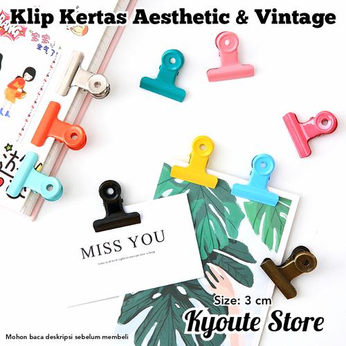 Jual Simple Classical Metal Paper Clip Klip Kertas Aesthetic Vintage ...