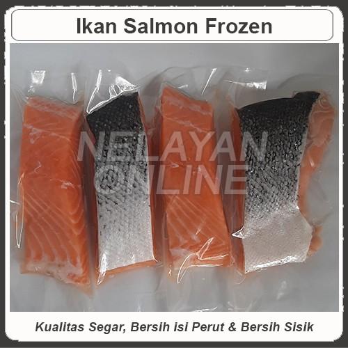 Jual Fillet Ikan Salmon Frozen 1 kg /salmon Portion Murah/ fillet Beku ...
