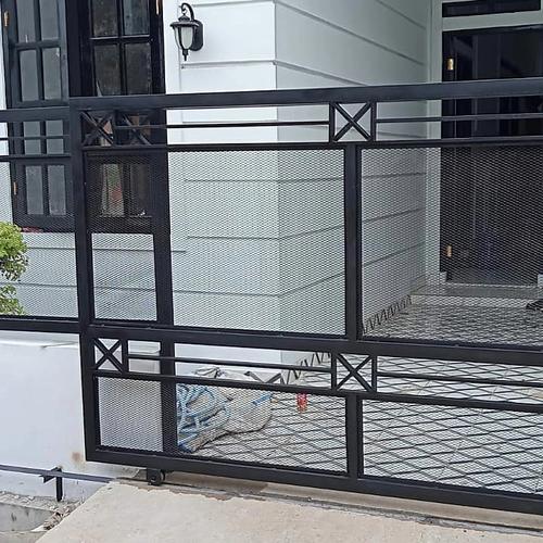 Jual pintu gerbang dorong motiv espandet keren minimalis modern - Kab ...