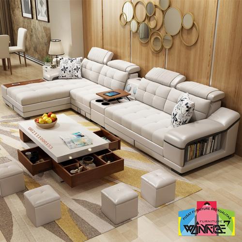 Jual SOFA L SHAPED MINIMALIS RUANG TAMU | 3 SEATER / GRATIS ONGKIR ...