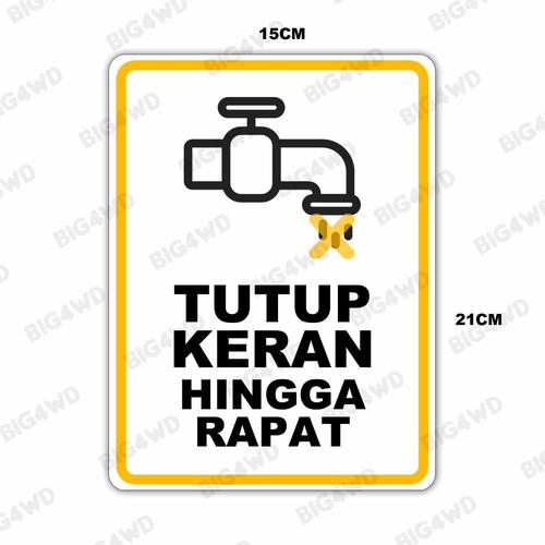 Jual STIKER HEMAT AIR TUTUP KERAN AIR 15X20CM - Jakarta Pusat - BIG4WD ...