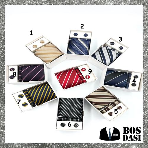 Jual DASI SET BOX / BOX DASI MANUAL 8 CM MOTIF CUFFLINK POCKET SQUARE 2 ...