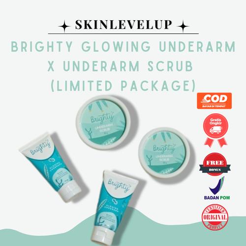 Jual BRIGHTY Glowing Underarm x Underarm Scrub (LIMITED PACKAGE) - Kab. Bogor - Skin Level Up ...