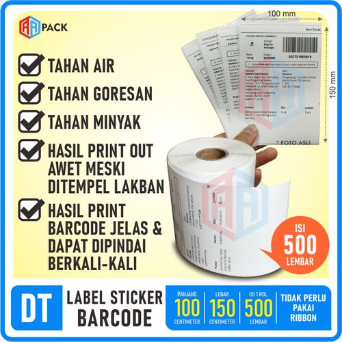 Jual Kertas Label Printer Barcode Thermal 10 x 15 cm x 500 lembar ...