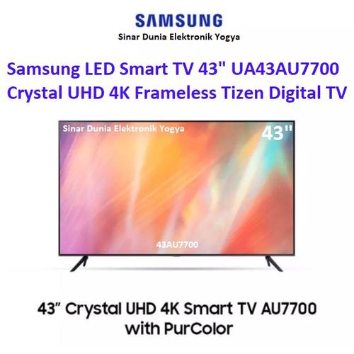 Jual Samsung LED Smart TV 43" Crystal UHD 4K 43AU7700 Digital TV ...