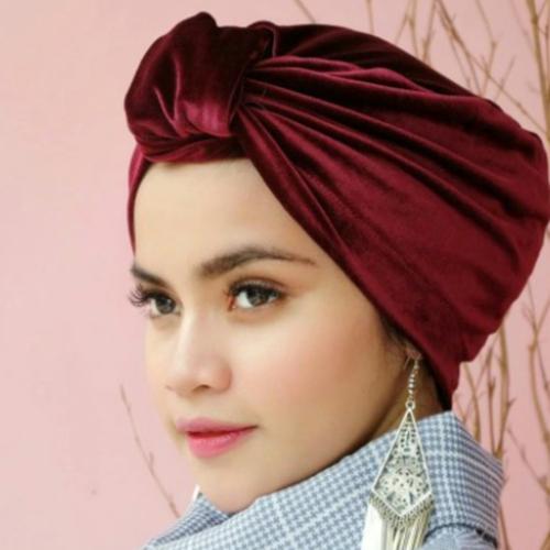 Jual Turban Instant / Turban Bludru / Turban Turki - Merah - Kota ...