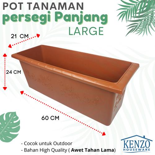 Jual Pot Bunga Panjang 60 CM POT Tanaman Hias Persegi Panjang ...