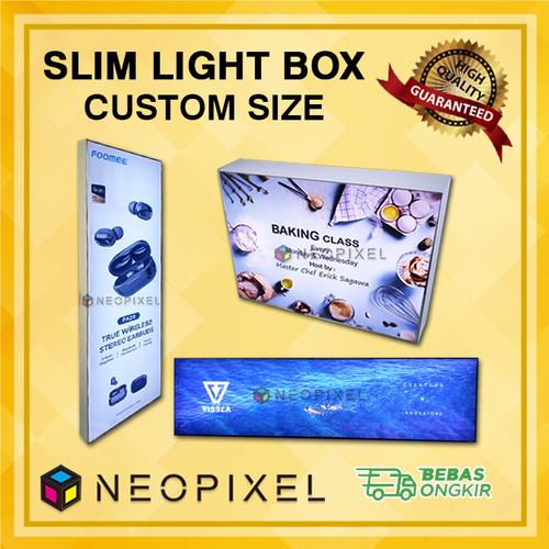 Jual NEON BOX SLIM TIPIS CUSTOM SIZE - LIGHT BOX LED LIGHT BOX DISPLAY ...