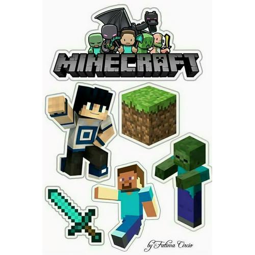Jual TOPPER 6 MINECRAFT - Topper Hiasan Kue Ultah Anak - Kota Semarang ...