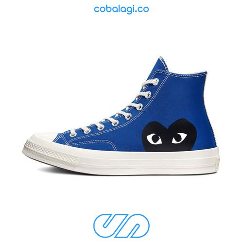 Jual Converse x CDG Comme Des Garcons 70s Hi High One Heart Blue Quartz ...