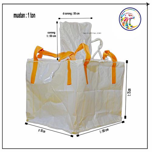 Jual JUMBO BAG KARUNG BIG 1000 KG PLASTIK PLASTIC TEBAL BESAR HASIL ...