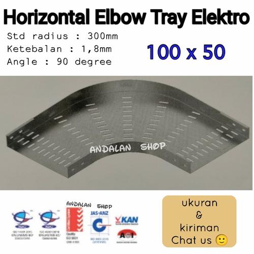 Jual Elbow Tray 100 x 50/ elbow tray 100x 50/elbow kabel - cover e ...