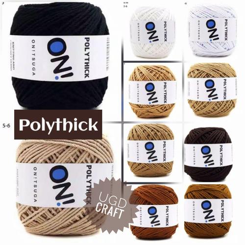Jual Benang Rajut POLYTHICK ONITSUGA (Part 1) - 7602-Krem Tua - Kab ...