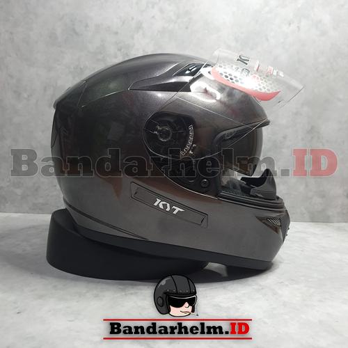 Jual Helm Fullface KYT K2 Rider - Gunmetal / Abu - M, KACA BENING ...