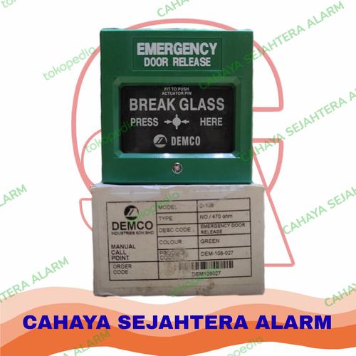 Jual Manual Call Point / Break Glass Demco D-108 GREEN - Jakarta Barat ...