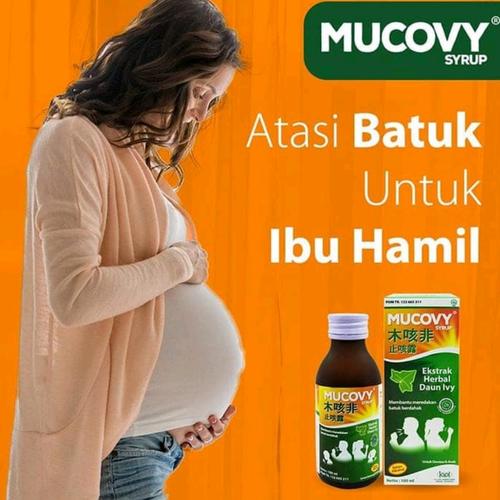 Jual Mucovy Sirup Obat Batuk 100 ml Aman untuk Ibu Hamil Menyusui Daun ...
