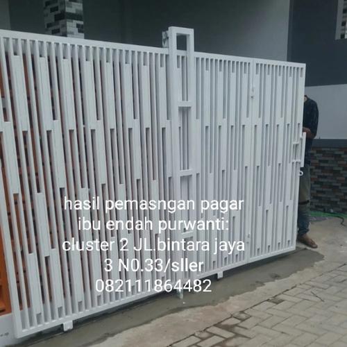 Jual pagar dorong minimalis model terbaru - Kota Bekasi - ally ...