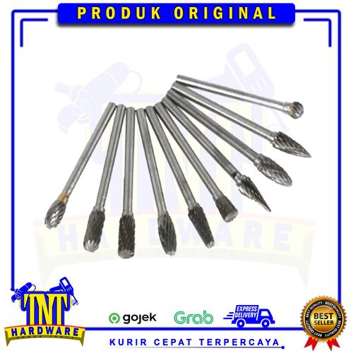 Jual sky15 mata rotary set 10pcs /mata bor mini mesin die grinder 3mm ...