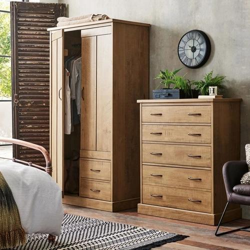 Jual Lemari Pakaian Kayu Jati Minimalis - Wardrobe Kayu Desain Elegan ...