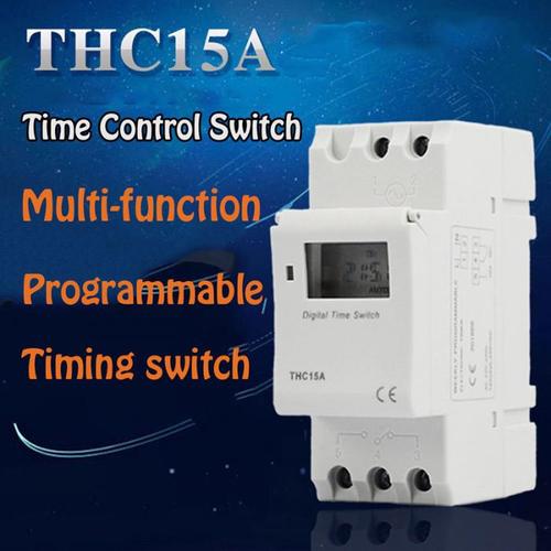 Jual THC15A Digital Programmable Timer Relay Switch Schedule MCB Din ...