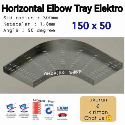 Jual Elbow Tray 150 x 50/elbow tray 150x 50/ elbow kabel - elektro ...