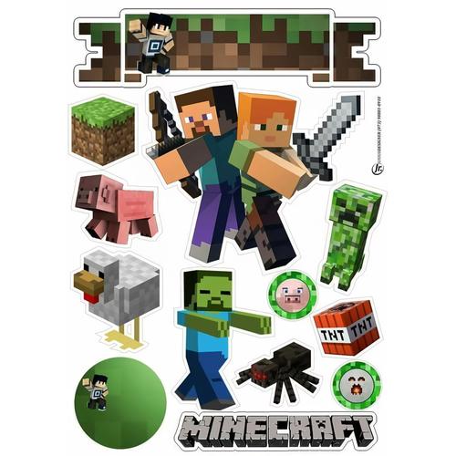 Jual TOPPER MINECRAFT ada SENJATA HEWAN TNT - Topper Hiasan Kue Ultah ...