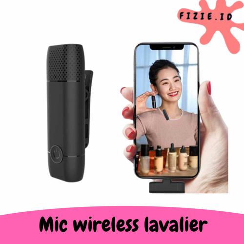 Jual mic wireless clip on smartphone microphone vlogger youtuber ...