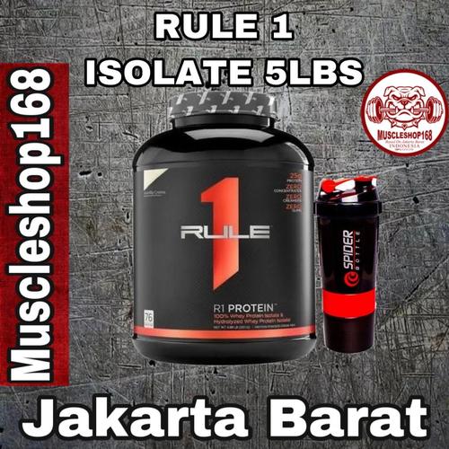 Jual Rule 1 Whey Protein Isolate 5 Lbs Ruleone Isolate Whey 76 Servings ...