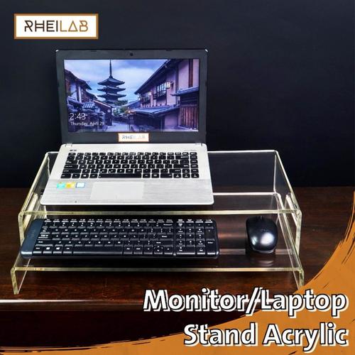 Jual Monitor Stand Acrylic Akrilik / Laptop Stand Uk. 55 x 30 x 25 CM ...