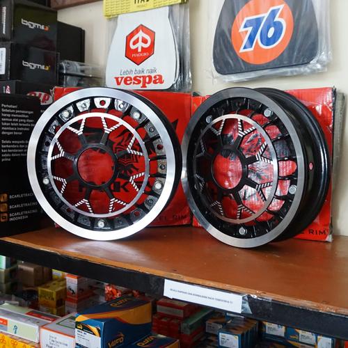 Jual Velg Set Ring 10 Almunium Silking Model Hawkeye Vespa Px Sprint ...