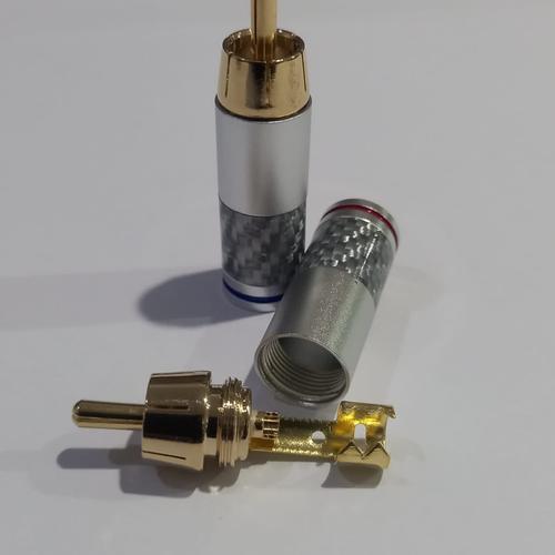 Jual Carbon fiber RCA plug pure copper ( warna putih ) - Jakarta Pusat ...