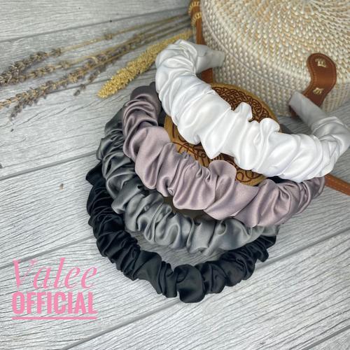 Jual BANDO KOREA - bando scrunchie headband ruffle kerut accessories ...