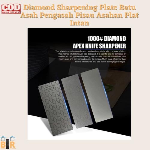Jual Diamond Sharpening Plate GRIT 1200 Batu Asah Pengasah Pisau Asahan ...
