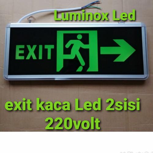 Jual lampu exit emergency led 3w 3watt 3 watt darurat exit keluar sign ...