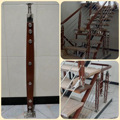 Jual Railing tangga kayu model jari - jari stainless minimalis - Kab ...