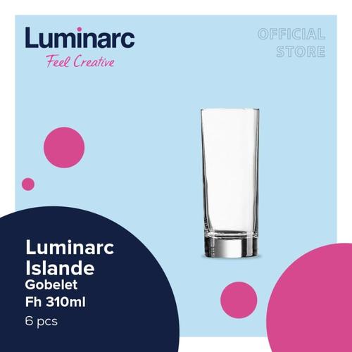 Jual Luminarc Islande Tumbler 31 cl 310 ml High Glass (D6237) Set 6 pcs ...