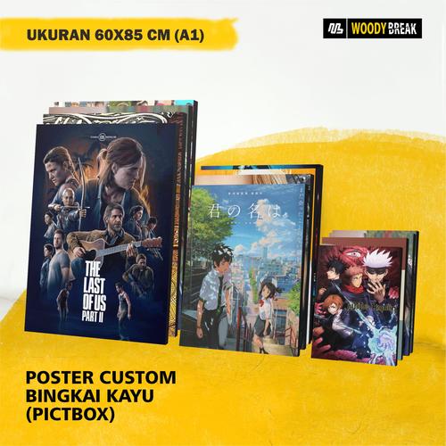 Jual POSTER + BINGKAI UK A1 (60X85CM) CUSTOM - Kota Depok - Woody Break ...