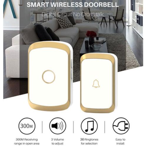 Jual Bel Rumah Tanpa Kabel / Wireless Waterproof Door Bell Pintu Bell ...