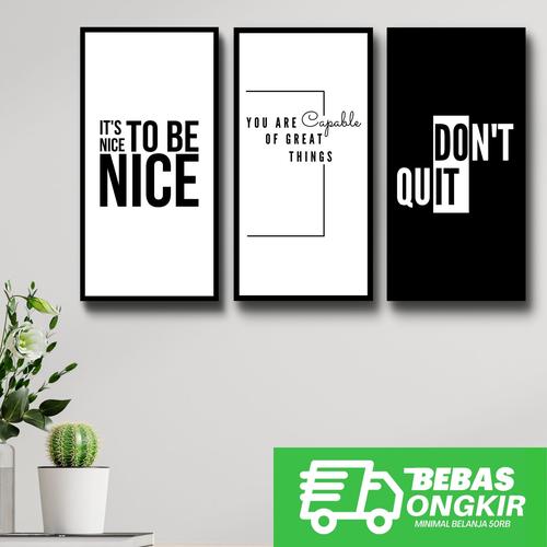 Promo Hiasan Dinding - Wall Decor Motivasi Quotes Poster Kayu Dekorasi ...