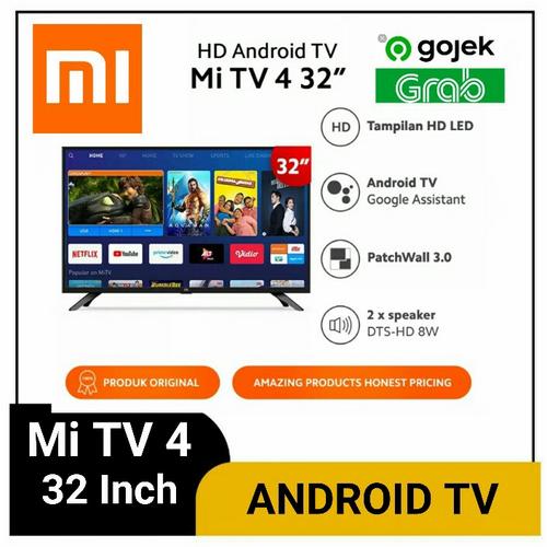 Jual XIAOMI ANDROID TV 32 INCH XIAOMI MI TV 4 32" SMART TV 32 INCH ...