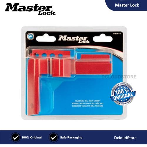 Jual Adjustable Ball Valve Lockout LOTO MASTER LOCK S3081D Gembok ...